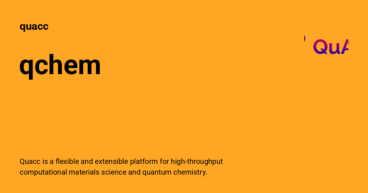 qchem - quacc